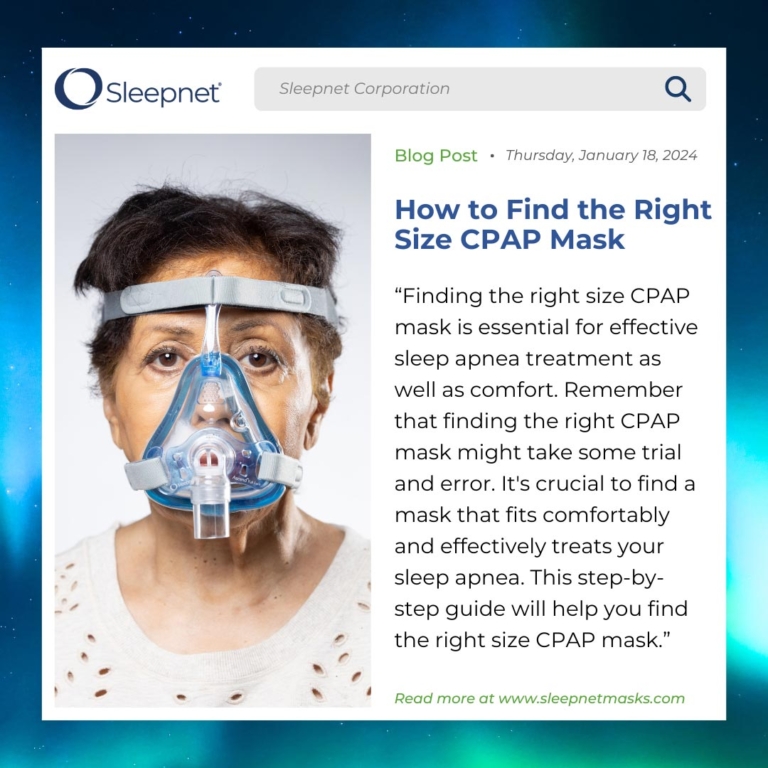 How to Find the Right Size CPAP Mask - Sleepnet Corporation